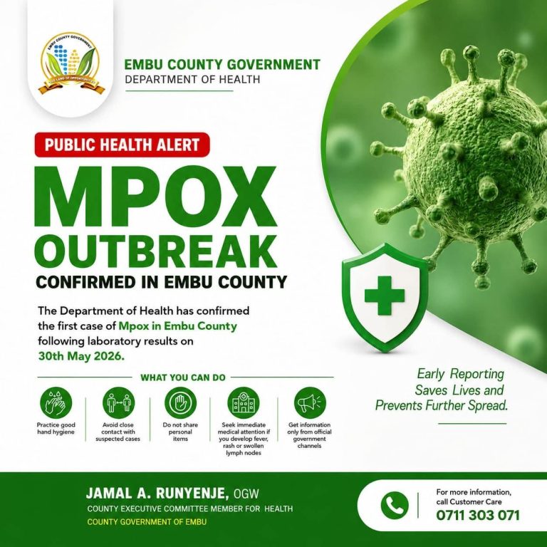 Embu confirms first Mpox case, issues public health alert - Arise Media